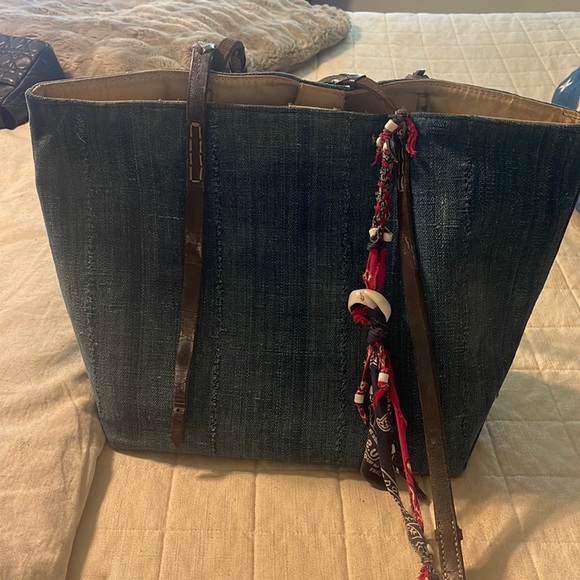 totem salvaged | Bags | Totem Salvaged Denim Bag With Bridal Harness ...